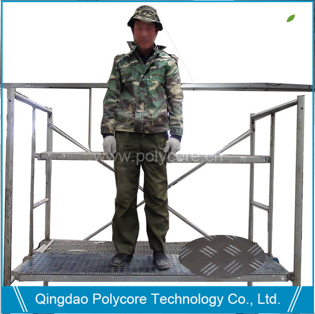 Scaffolding panel-waterproof light weight stiffness strength honeycomb ...